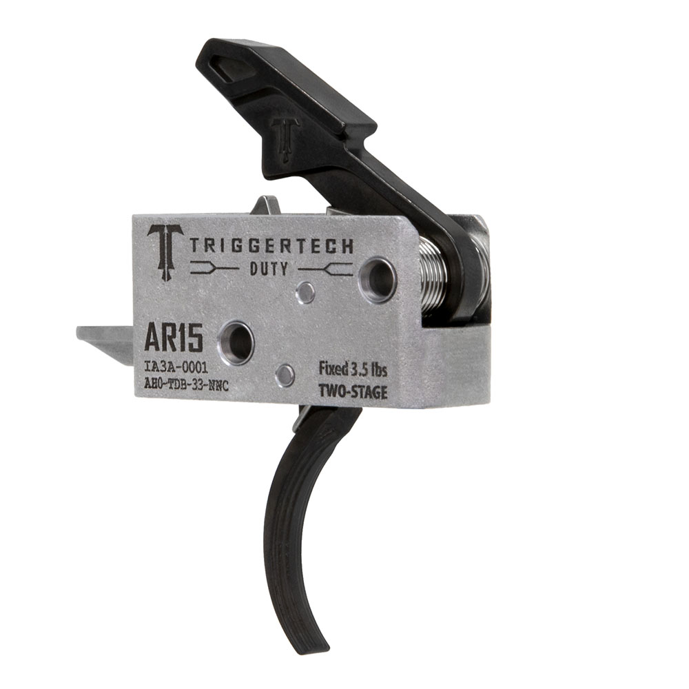 TRIGGERTECH AR-15 Duty-Abzug, traditionell gebogen, zweistufig (3,5 lb ...