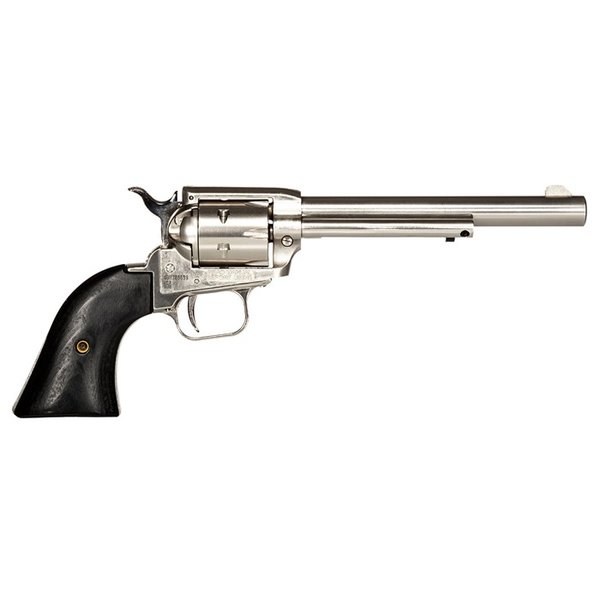 22 LONG RIFLE REVOLVER HERITAGE ROUGH RIDER 6.5" BBL 6 ROUND NICKEL ...