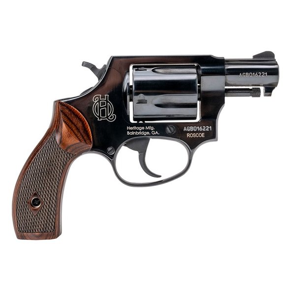 HERITAGE Revolver ROSCOE 38 SPECIAL +P 2" Lauf 5 Schuss Schwarz/Holz ...