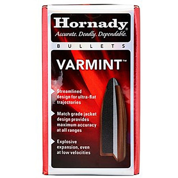 HORNADY VARMINT 22 (0.224') SPIRE-POINT GEWEHRGESCHOSSE VARMINT! .22 ...