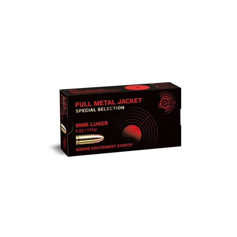 Geco 9mm Luger - Vollmantelgeschoss (FMJ) - 124 - 9 mm - Special ...